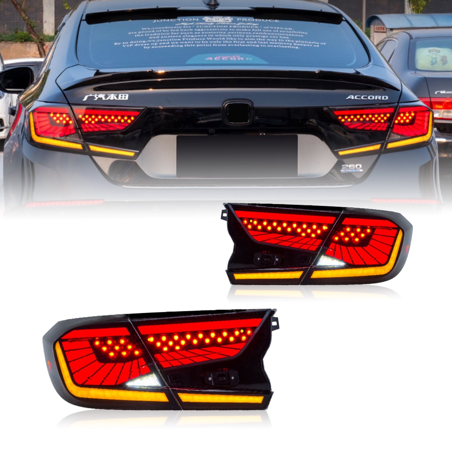 HCMOTION, Modified and Upgraded headlights, tail lights