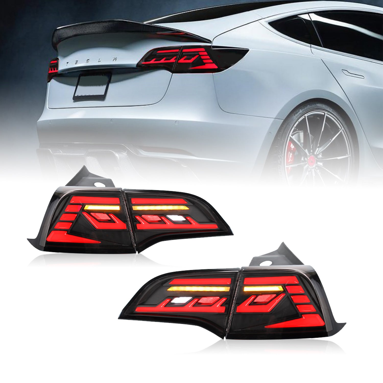 HCMOTION, Modified and Upgraded headlights, tail lights