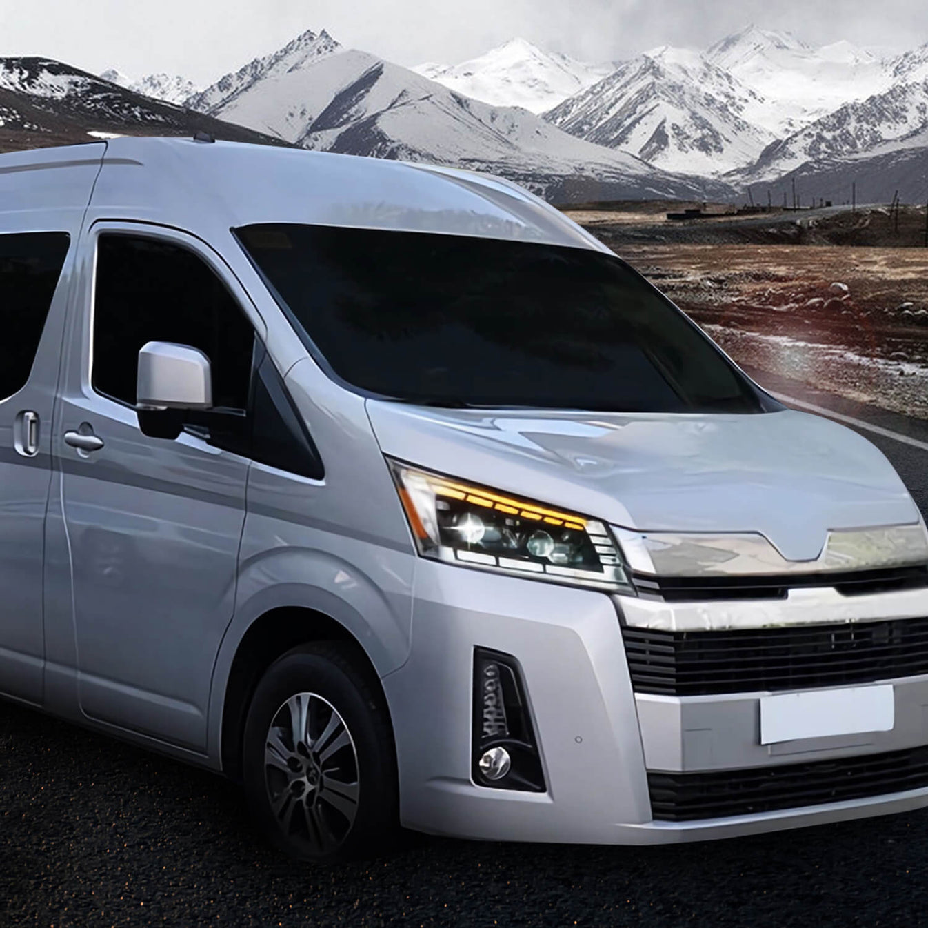 Full LED Headlights for Toyota Hiace 2019-2023 Sequential Turn Signal ...