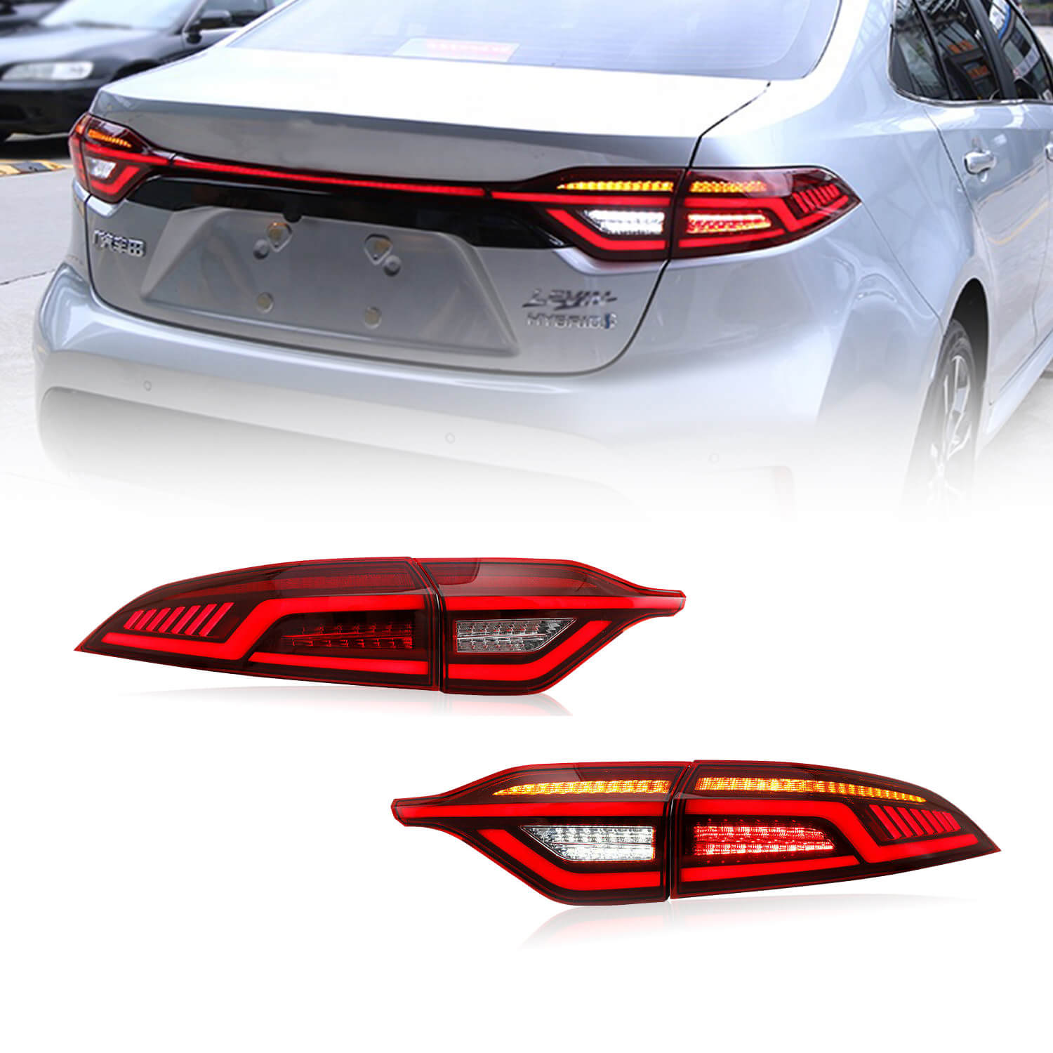 HCMOTION Taillights Fit/For Toyota US Corolla 2020-2021