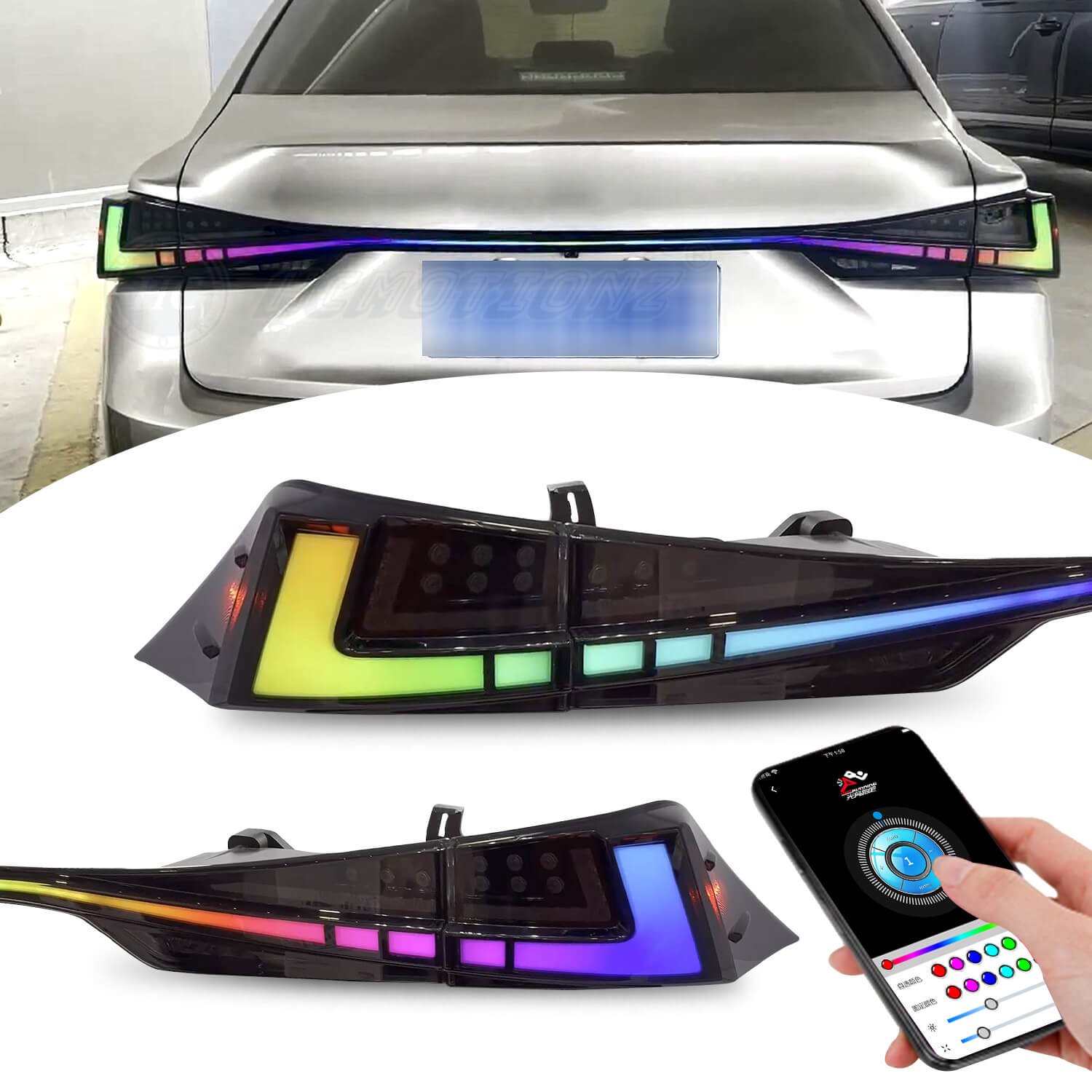 HCMOTIONZ Lexus IS250/350 300h F 2014-2020 LED RGB Tail Lights