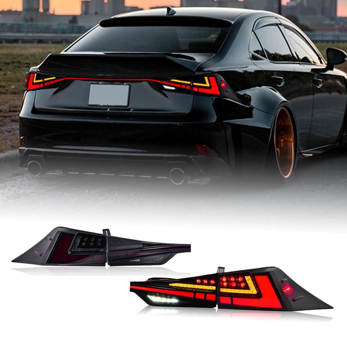 HCMOTION Lexus IS250/350 300H/F 2014-2020 LED Tail Lights