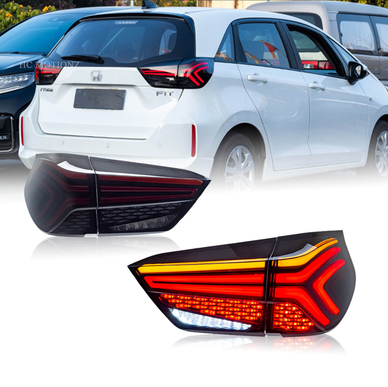 HCMOTION 4th Gen Honda Jazz/FIT LED Tail Lights